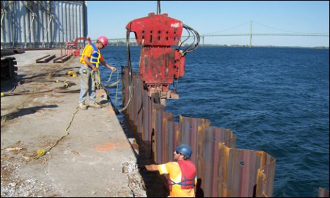 Retaining Walls / Sheet Piling | Weatherall Dock and Dredge