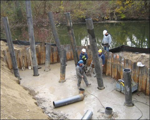 Retaining Walls / Sheet Piling | Weatherall Dock and Dredge